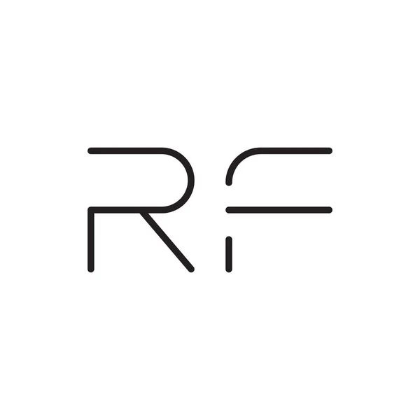 Logotipo da letra rf imágenes de stock de arte vectorial | Depositphotos