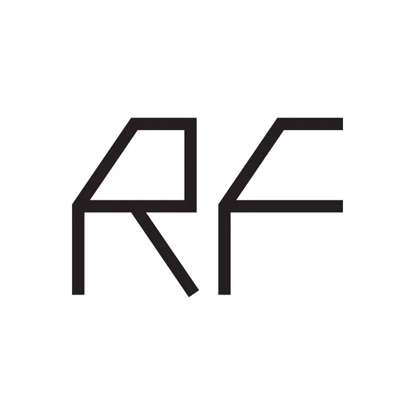 Logotipo da letra rf imágenes de stock de arte vectorial | Depositphotos