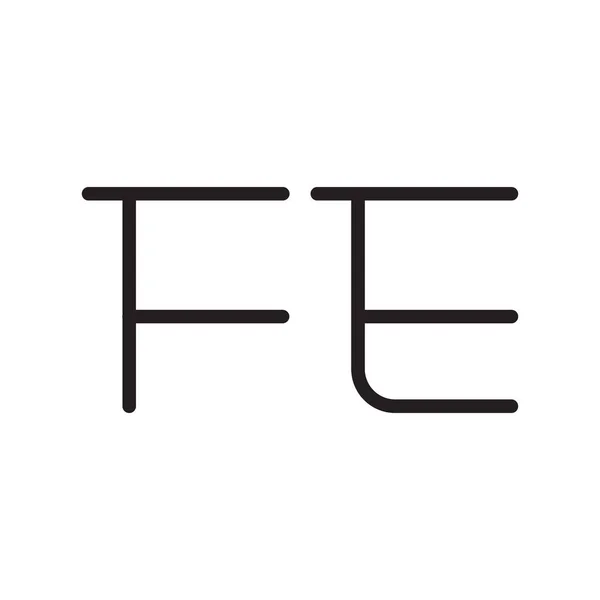Fe lettre logo Vector Images | Depositphotos