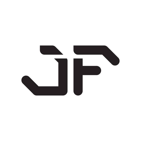 Jf logo design imágenes de stock de arte vectorial | Depositphotos