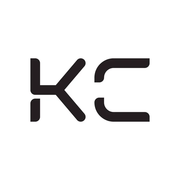 Letter kc logo imágenes de stock de arte vectorial | Depositphotos