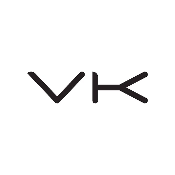 Vk logo design imágenes de stock de arte vectorial | Depositphotos