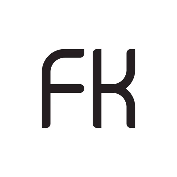 Fk logo imágenes de stock de arte vectorial | Depositphotos