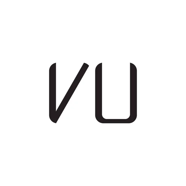 Vu logo de la letra imágenes de stock de arte vectorial | Depositphotos