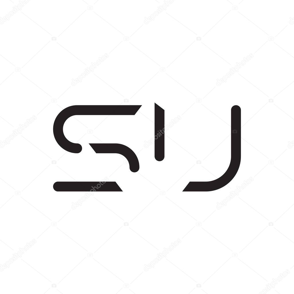 su inicial icono del logotipo de la letra vector 2024