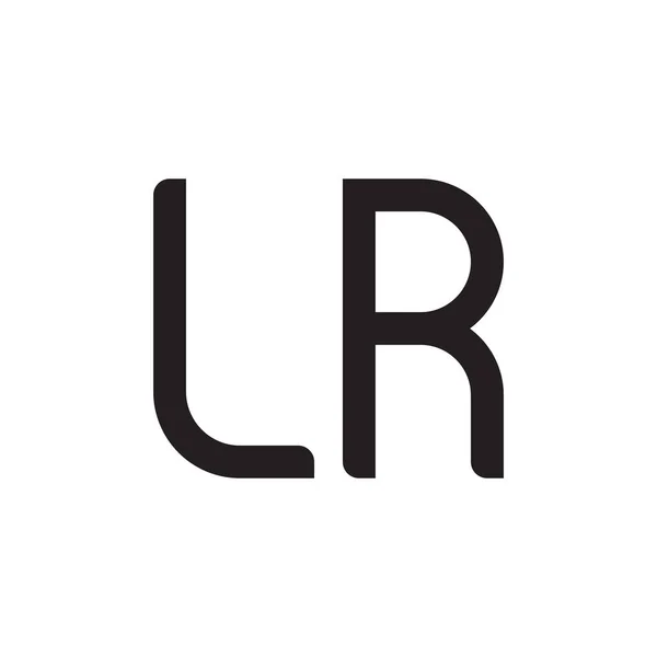 Letter lr logo imágenes de stock de arte vectorial | Depositphotos