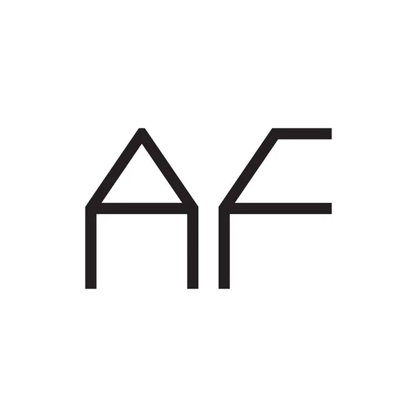Af logo huruf inisial Vektor Stok, Ilustrasi Af logo huruf inisial ...