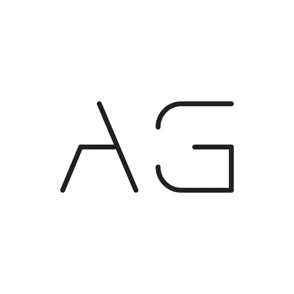 Ag lettre de logo initiale images vectorielles, Ag lettre de logo ...