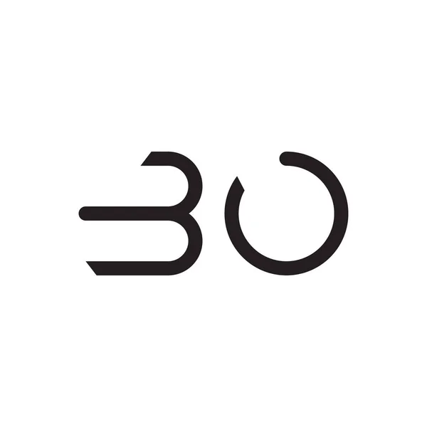Bo letter logo Vektor Stok, Ilustrasi Bo letter logo Bebas Royalti ...