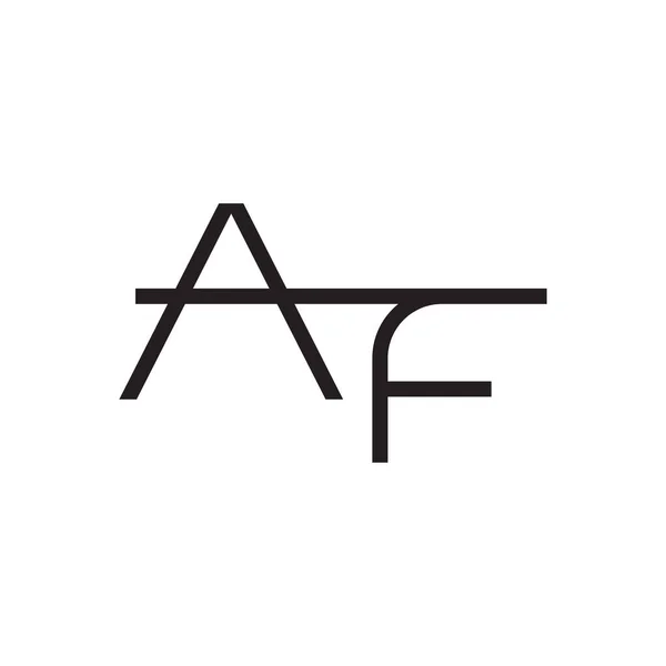 Af logo huruf inisial Vektor Stok, Ilustrasi Af logo huruf inisial ...