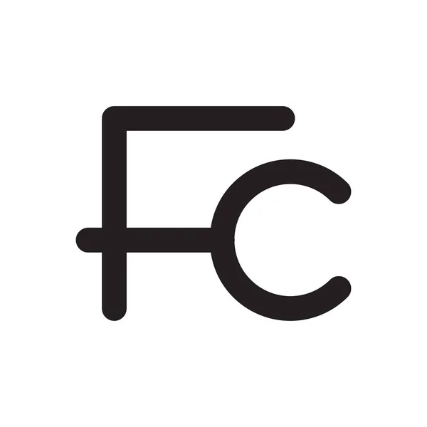 F c letter logo imágenes de stock de arte vectorial | Depositphotos