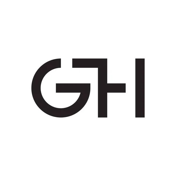 Design do logotipo da letra gh Vektor Stok, Ilustrasi Design do ...