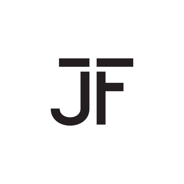 Jf logo design imágenes de stock de arte vectorial | Depositphotos