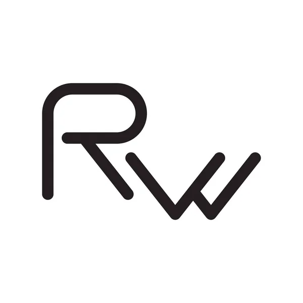 Rw logo Vektor Stok, Ilustrasi Rw logo Bebas Royalti | Depositphotos
