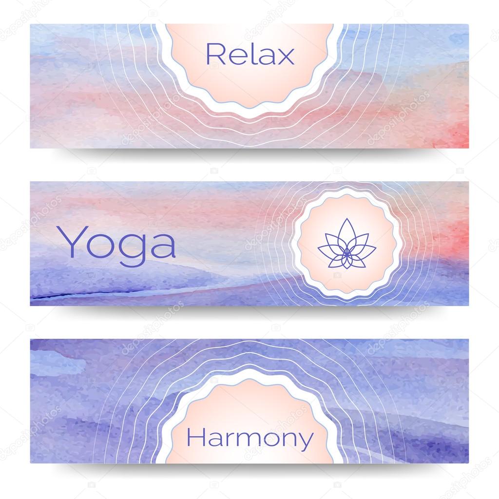 Banner design for yoga studio Stock Vector Image by ©GL_Sonts #74614247