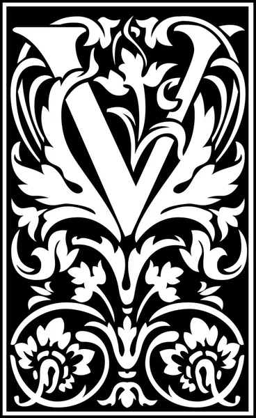 Letras del alfabeto inglés decoradas con flores y hojas de plantas 2023