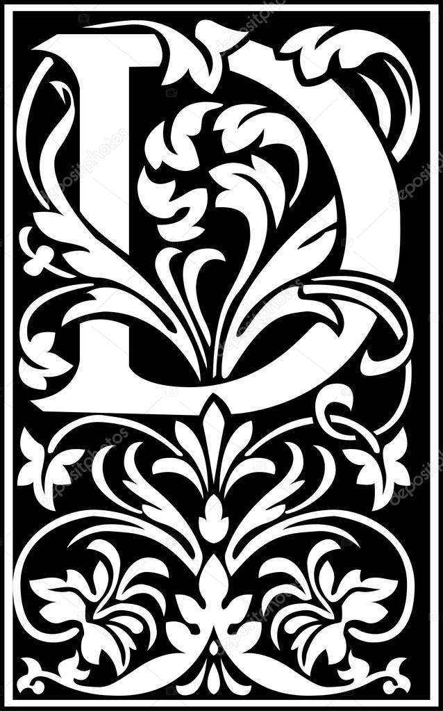 Letras del alfabeto inglés decoradas con flores y hojas de plantas 2022