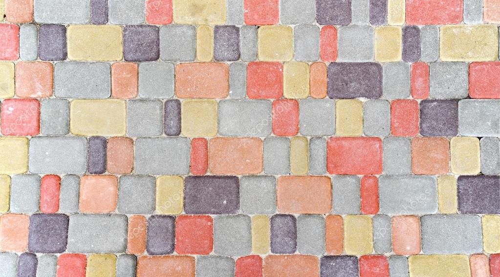 Colored paving stone texture. — Stock Photo © AntonChygarev #87245328