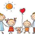 Doodle happy family Stock Vector Image by ©BEEANDGLOW #3308477