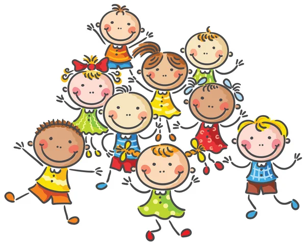 Kids Hanging Upside Down Cartoon