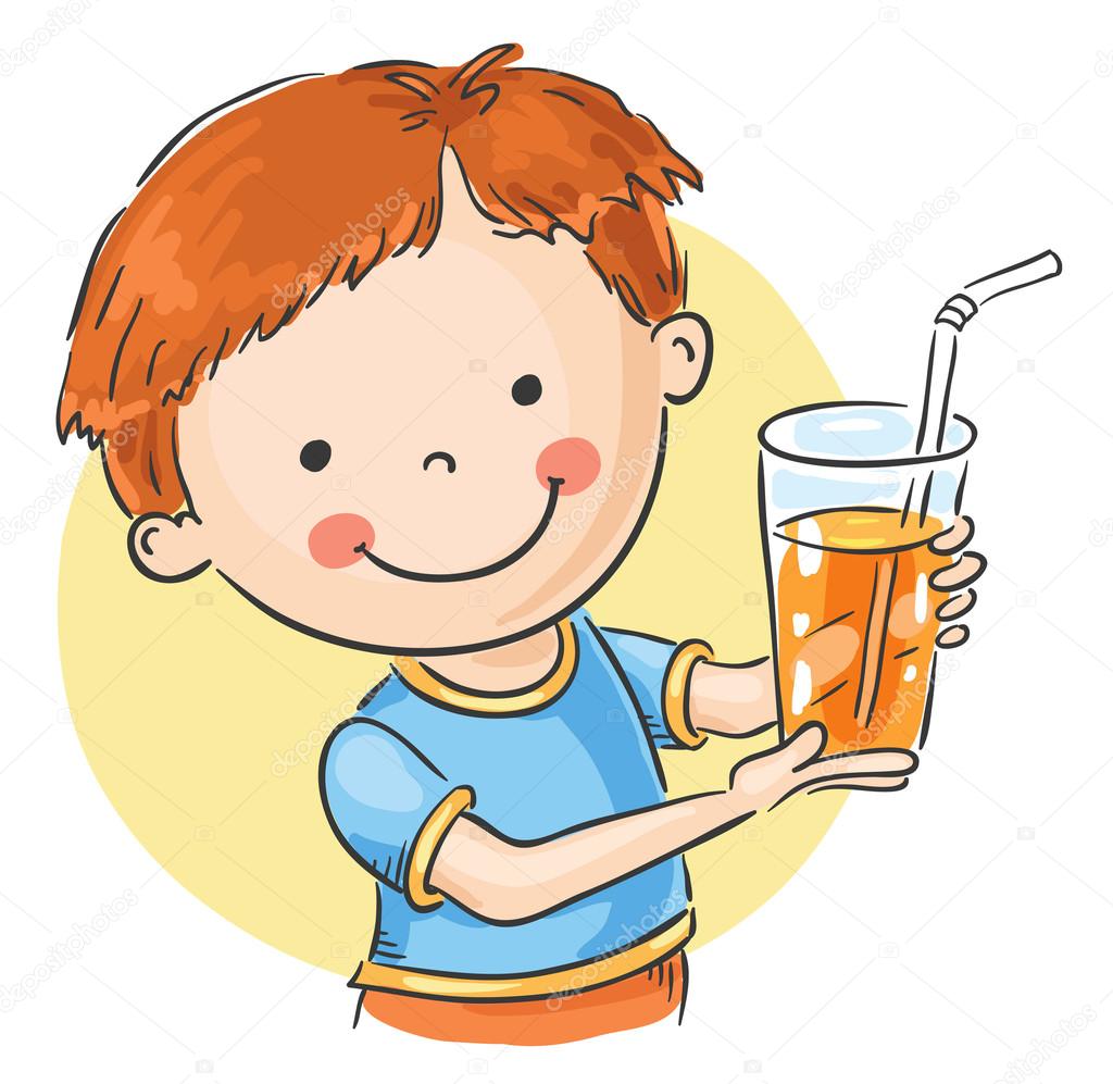 Glass Of Juice Cartoon