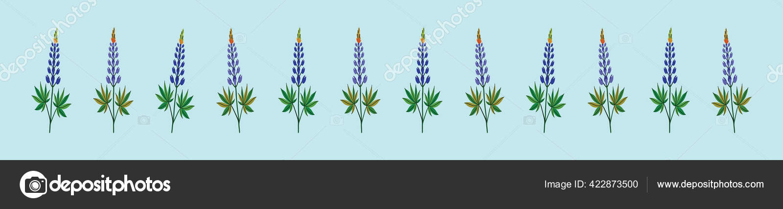 Set Bluebonnet Cartoon Icon Design Template Various Models Vector ...