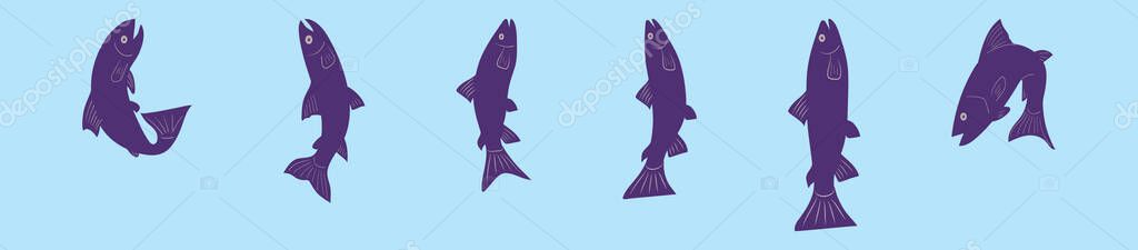 Rainbow trout icons, Royalty-free Rainbow trout icons Vector Images ...
