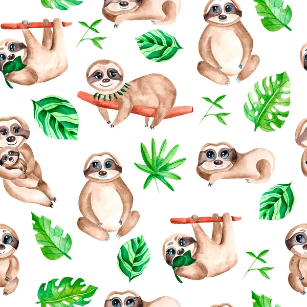 Sloth pattern Stock Photos, Royalty Free Sloth pattern Images ...