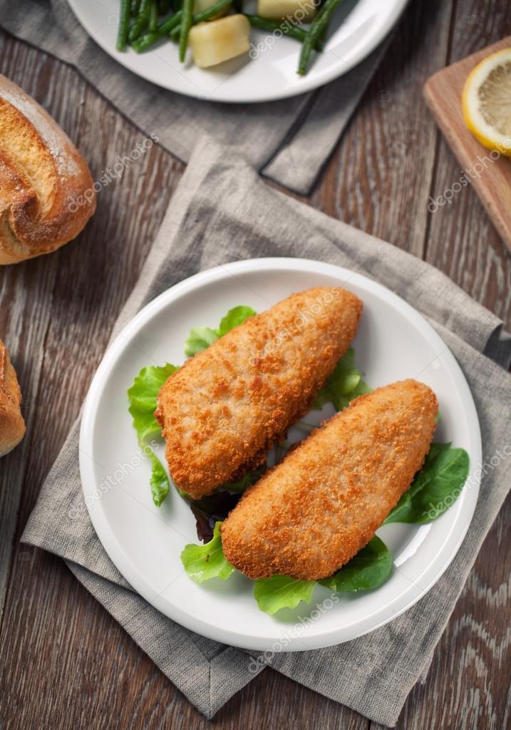 Breaded Fish Fillet — Stock Photo © svariophoto #54395739