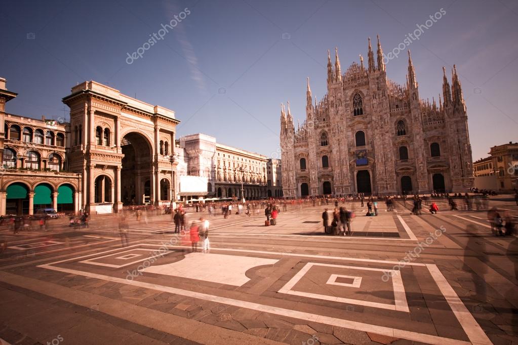 Piazza del Duomo of Milan Stock Photo by ©svariophoto 73842771