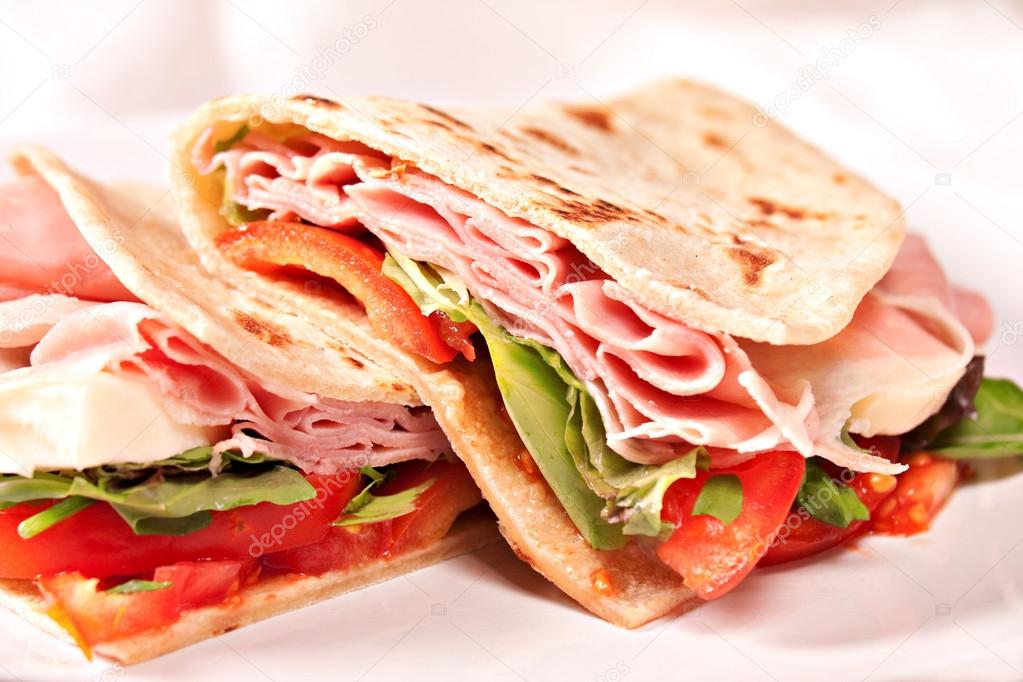 Traditional Italian piadina — Stock Photo © svariophoto #87205968