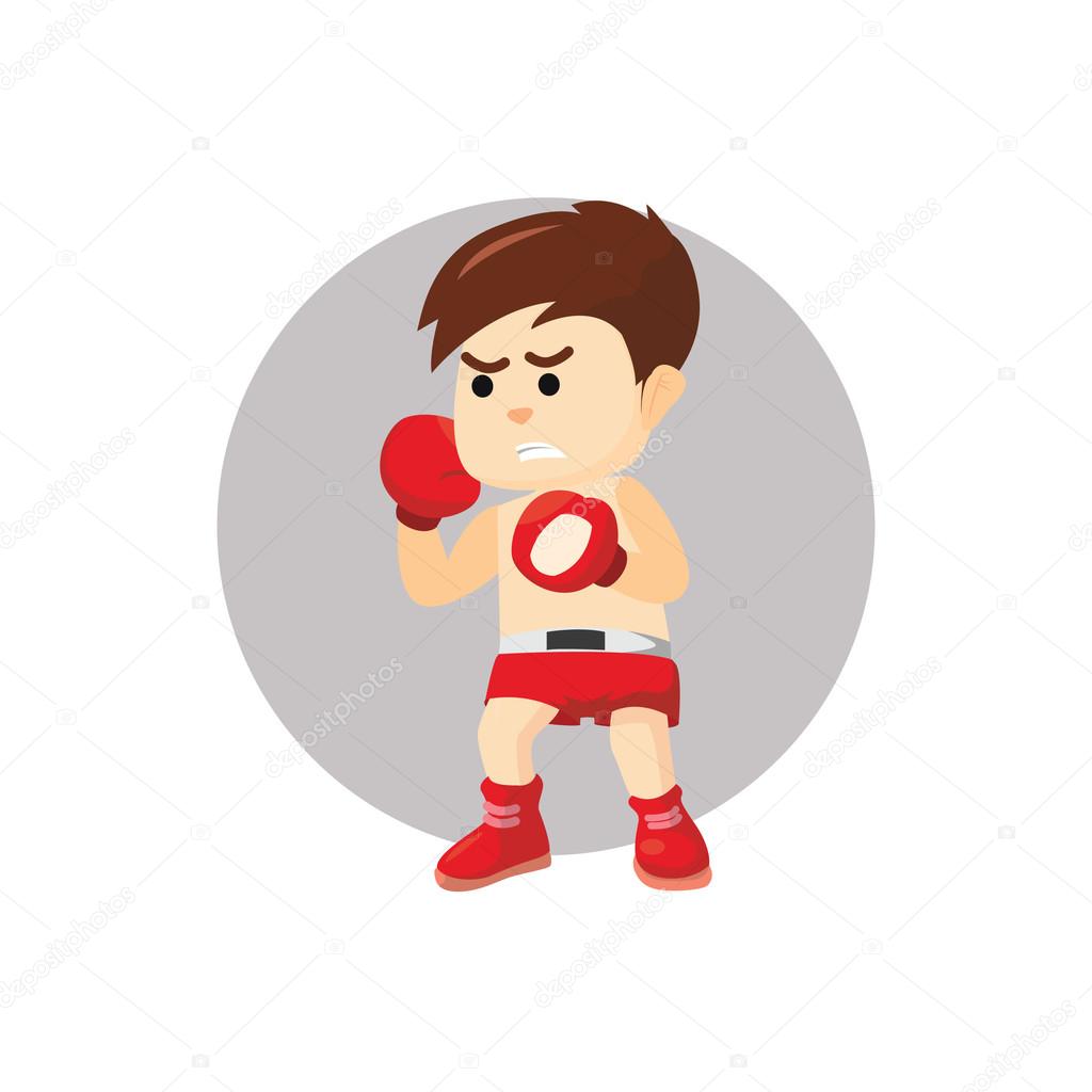 Boy ready for boxing Stock Vector Image by ©funwayillustration #104664318