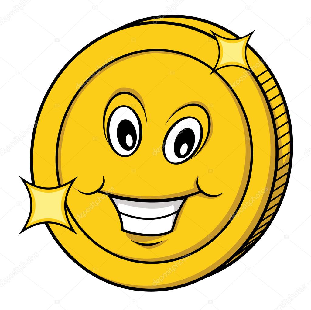 dibujo animado de la moneda — Vector de stock © funwayillustration ...