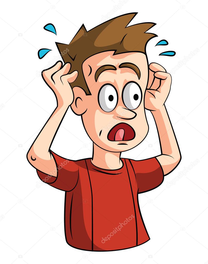 Panicking People Cartoon