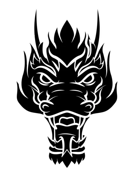 Dragon Head Front Vector