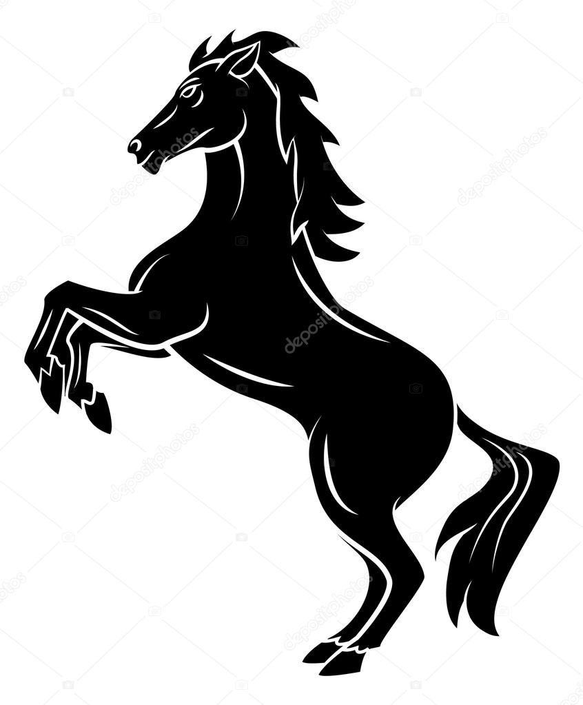 Horse Tattoo — Stock Vector © funwayillustration #59131889 Horse Tattoo — Stock Vector © funwayillustration #59131889