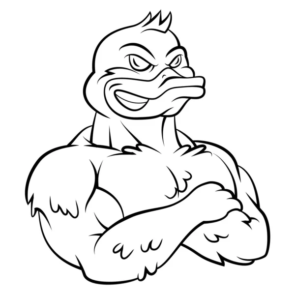 Angry Rubber Duck Cartoon