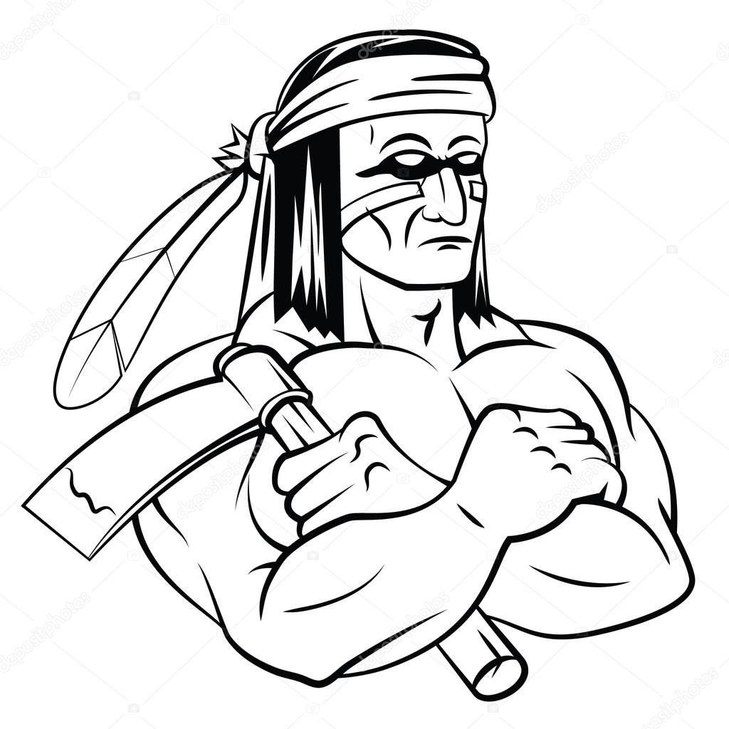 Apache Mascot Stock Vector by ©funwayillustration 63436541