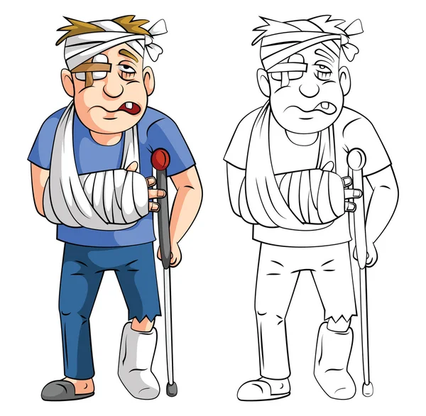 Injured Cartoon Person