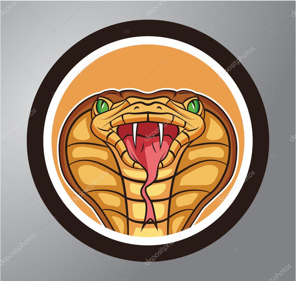 Cobra Circle sticker Stock Vector Image by ©funwayillustration #73890607