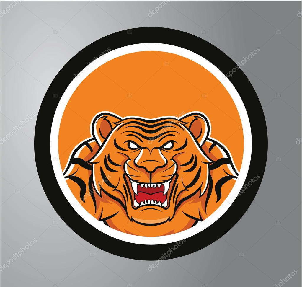 Tigers Circle sticker Stock Vector Image by ©funwayillustration #73890829