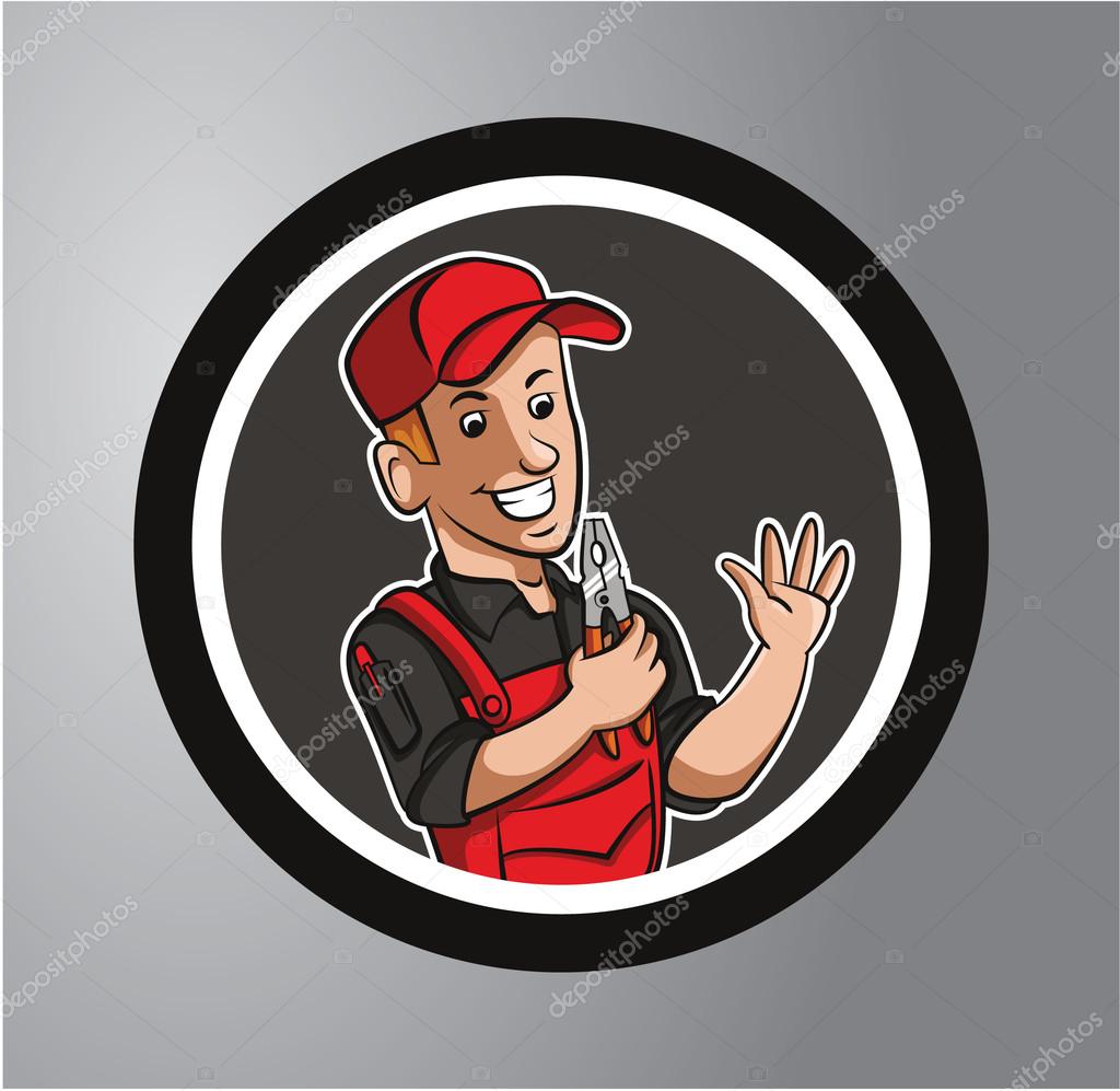 Technician Circle sticker Stock Vector by ©funwayillustration 74694841