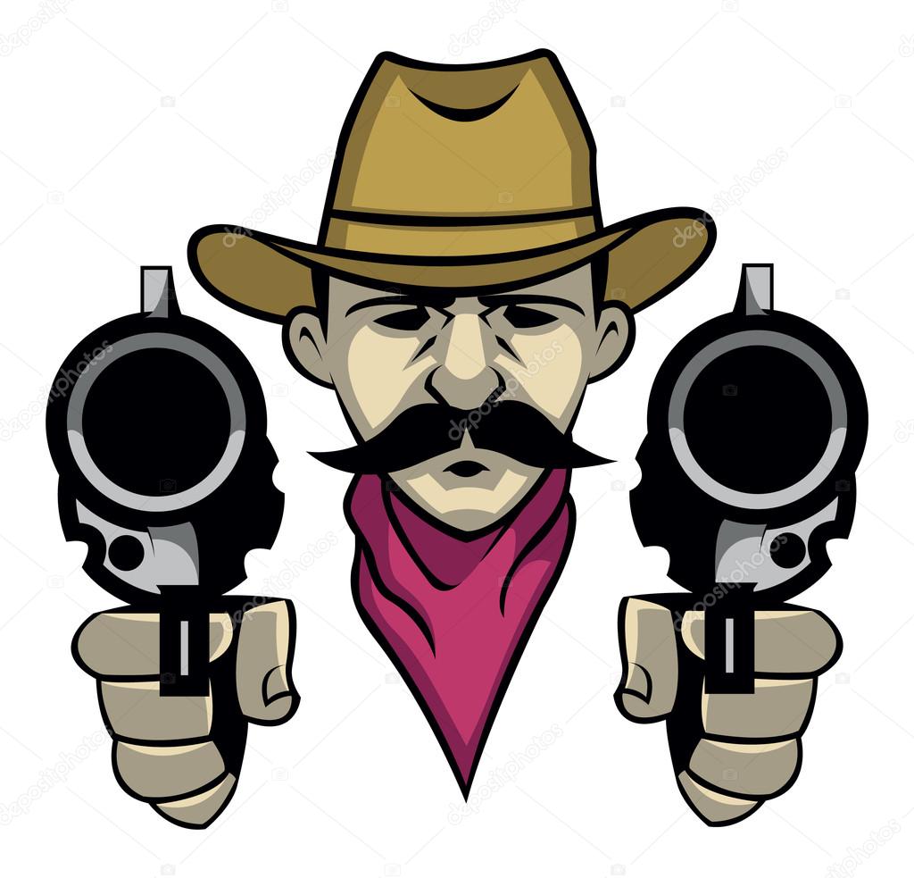 Cowboy Guns Vector
