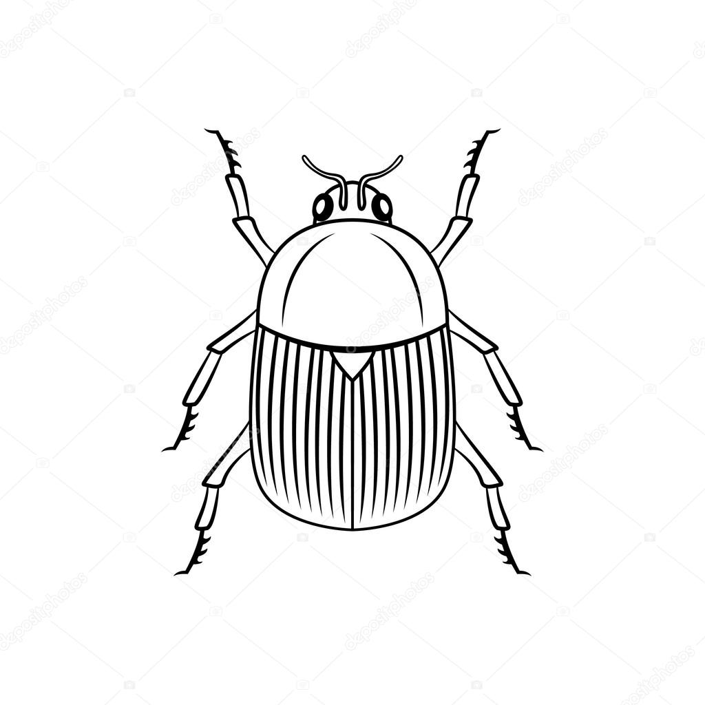 Beetle symbol illustration — Stock Vector © funwayillustration #85879774