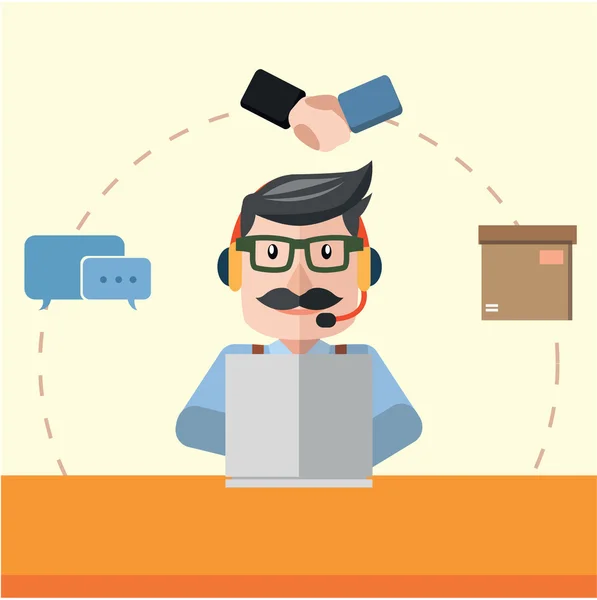 Customer service cartoon Vector Art Stock Images | Depositphotos