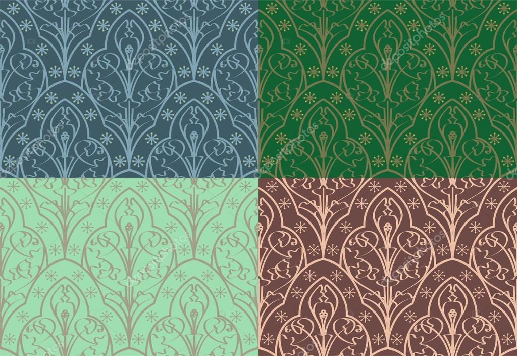 Seamless Elven Pattern — Stock Vector © antonshram #56214969