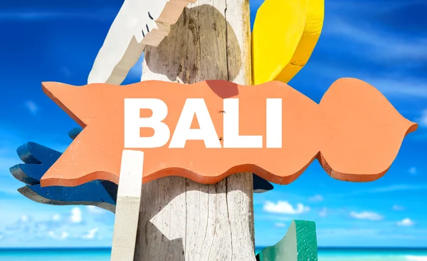 Bali wooden sign — Stock Photo © gustavofrazao #73421509