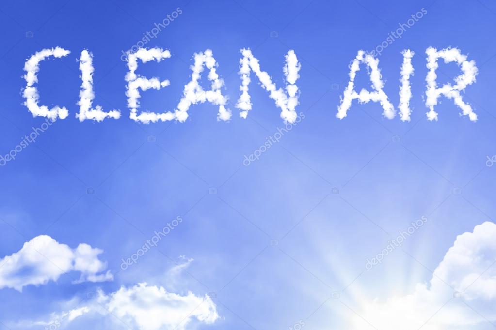Clean Air cloud words with sky Stock Photo by ©gustavofrazao 111664562