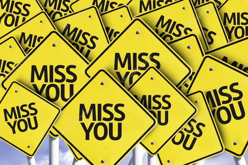 Miss You written on multiple road sign — Stock Photo © gustavofrazao ...