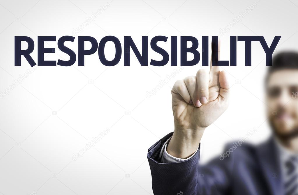 Board with text: Responsibility — Stock Photo © gustavofrazao #54628145